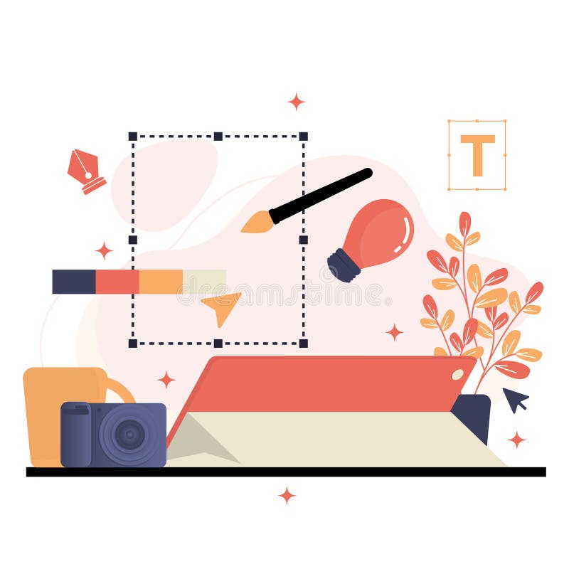 Graphic Designer Digital Graphic Drawing Tool Flat Design Illustration ... Graphic Designer Digital Graphic Drawing Tool Flat Design Illustration ...