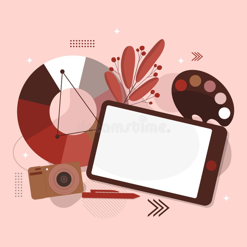 Graphic Designer Digital Graphic Drawing Tool Flat Design Illustration ... Graphic Designer Digital Graphic Drawing Tool Flat Design Illustration ...