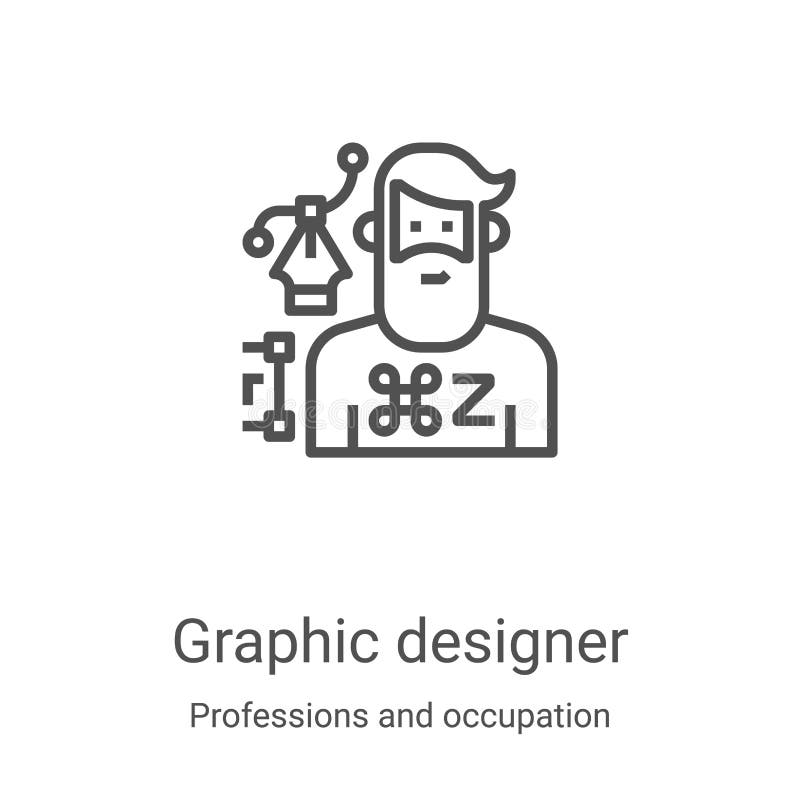 Graphic Designer Icon Vector from Professions and Occupation Collection ...