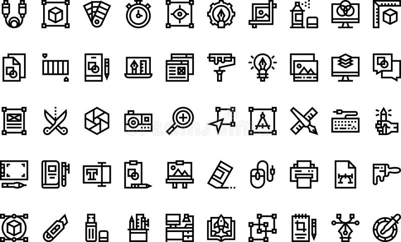 Graphic Designer Icons High-Quality Vector Icons Collection with ...