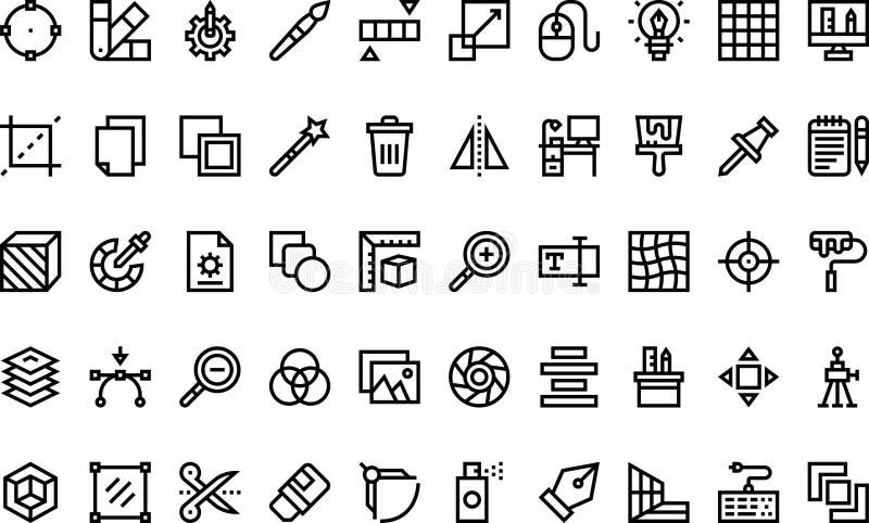 Graphic Designer Icons High-Quality Vector Icons Collection with ...