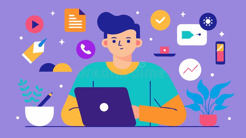 Graphic Designer an Individual Working on a Digital Tablet Sketching ...