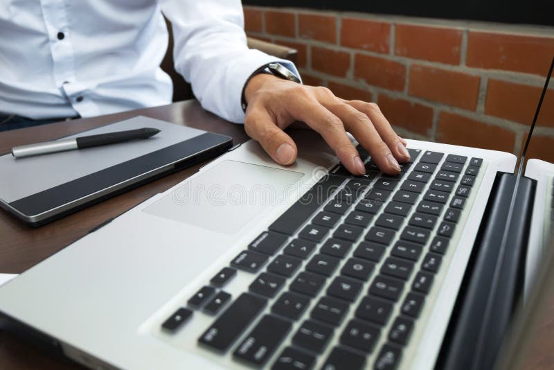 Graphic Designer Job at a Modern Office Stock Image - Image of ...