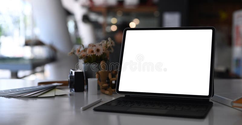 Graphic Designer or Photographer Work Station with Tablet Computer ...