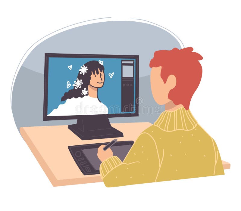 Refining Portrait Stock Illustrations – 12 Refining Portrait Stock ...