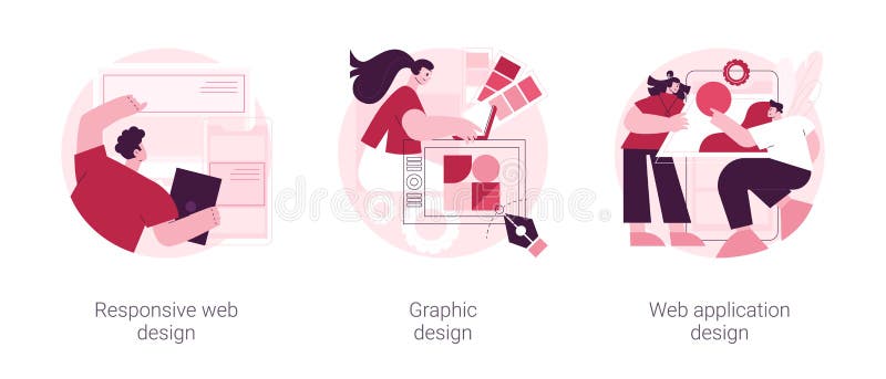 Graphic Designer Service Abstract Concept Vector Illustrations. Stock ...