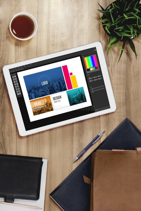 Graphic Designer Software for Modern Design of Web Page and Commercial ...