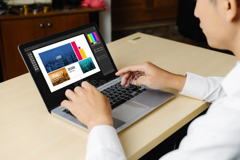 Graphic Designer Software for Modern Design of Web Page and Commercial ...