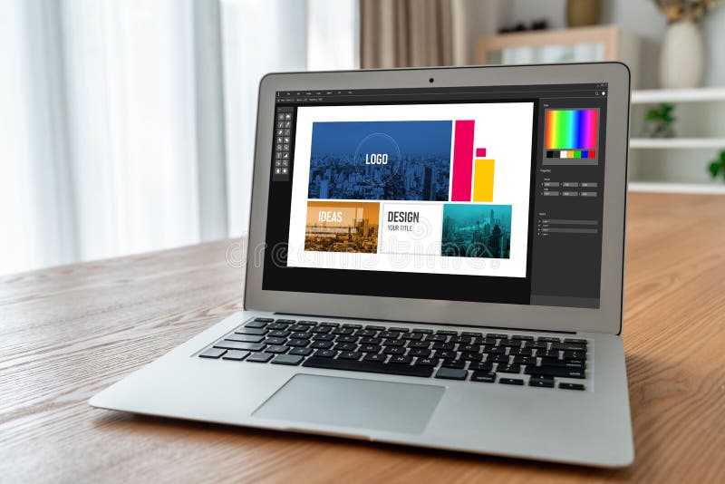 Graphic Designer Software for Modern Design of Web Page and Commercial ...