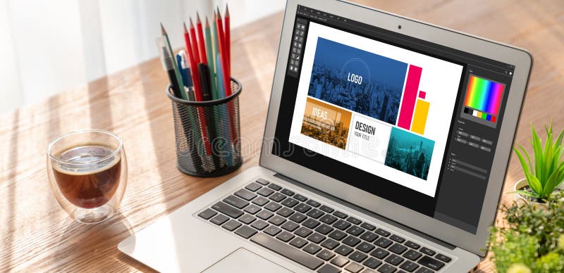 Graphic Designer Software for Modern Design of Web Page and Commercial ...