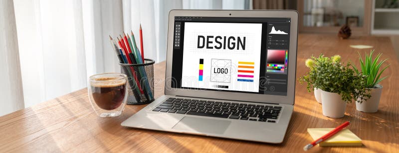 Graphic Designer Software for Modern Design of Web Page and Commercial ...