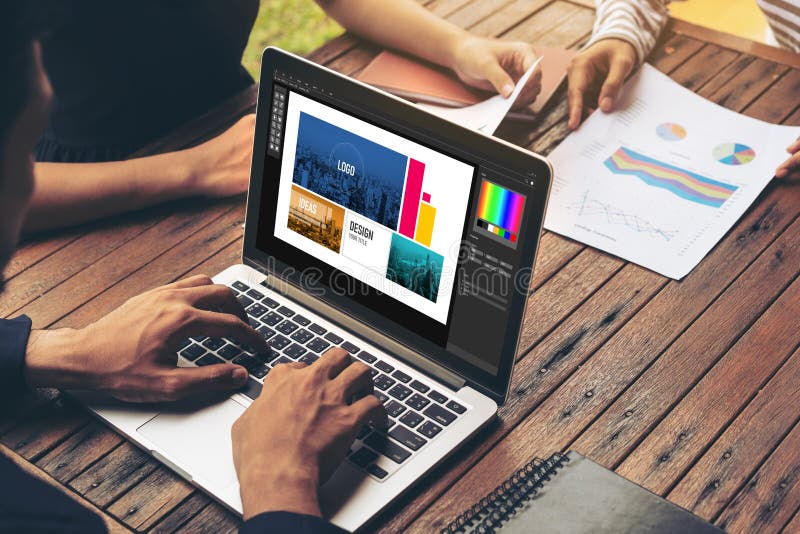 Graphic Designer Software for Modern Design of Web Page and Commercial ...