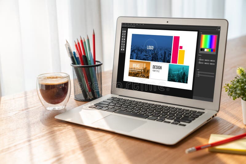 Graphic Designer Software for Modern Design of Web Page and Commercial ...