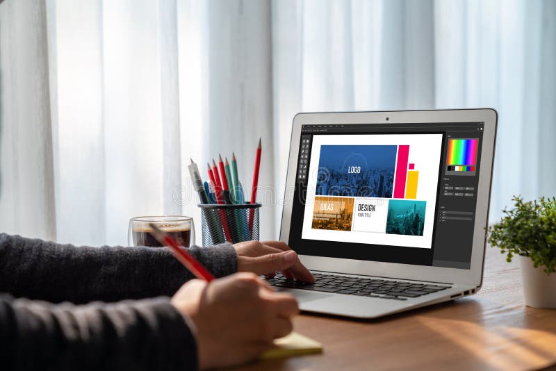 Graphic Designer Software for Modern Design of Web Page and Commercial ...