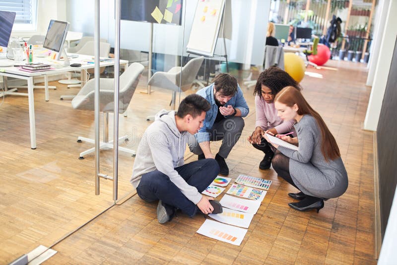 Graphic Designer Team Brainstorming Stock Image - Image of designer ...