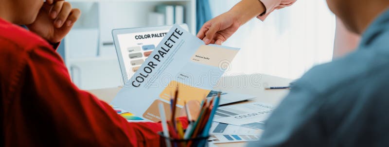 Designer Select Color by Comparing Color Wheel and Color Palettes ...