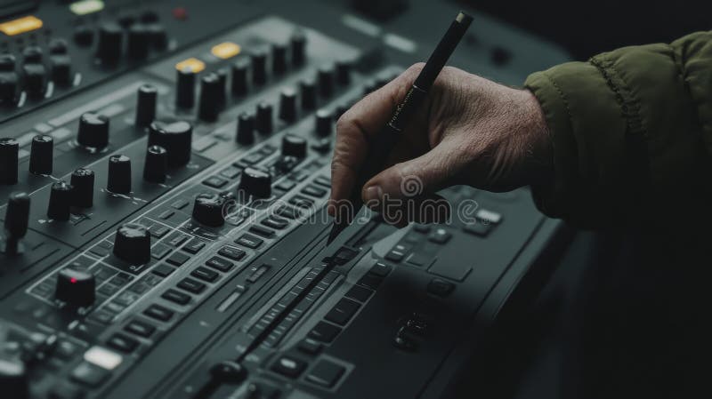 Graphic Designer Using a Stylus To Draw on a Digital Tablet, Bringing ...