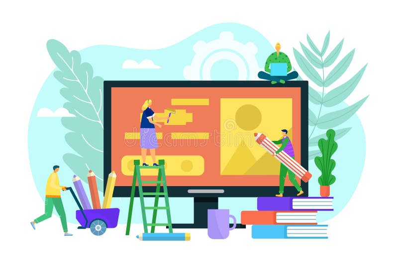 Cartoon Kid Development. Child Growth Stages. Set of Cute Child ...