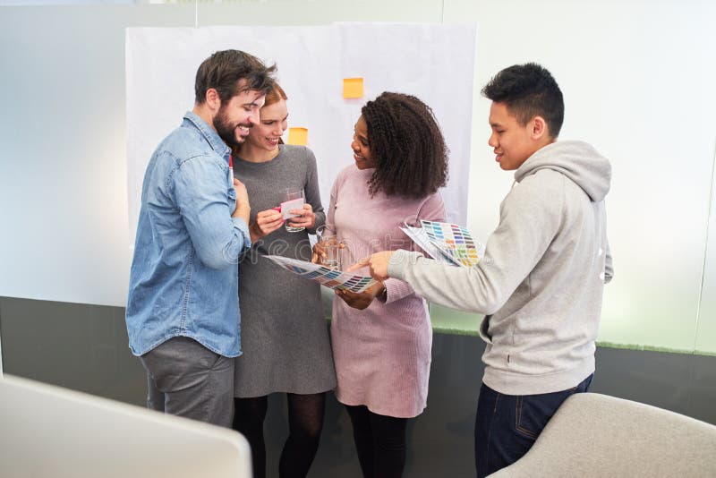 Graphic Designer and Web Designer As a Team Stock Photo - Image of ...