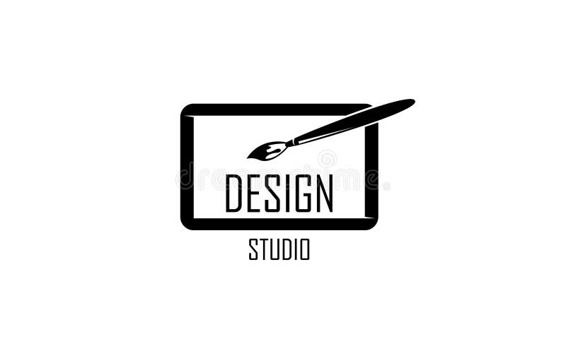 Graphic Designer and Web Design Studio Tool Logo Stock Vector ...