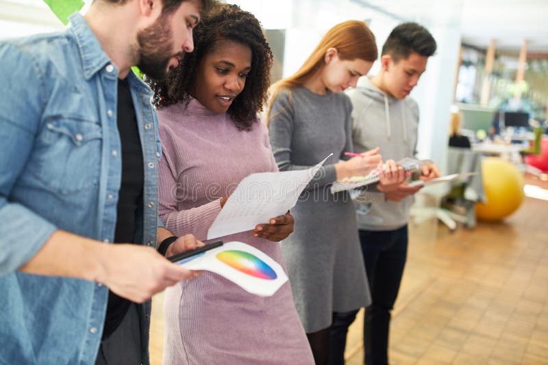 Graphic Designer and Web Developer in the Workshop Stock Photo - Image ...