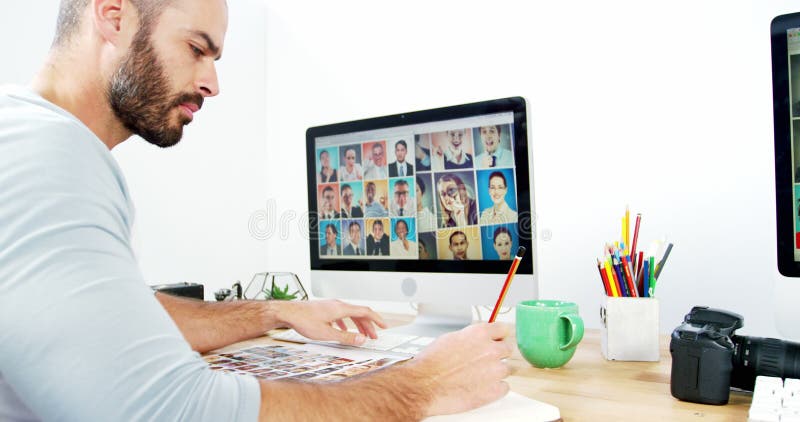 Graphic Designer Graphic Designer, Demonstrating Her Design Skills ...