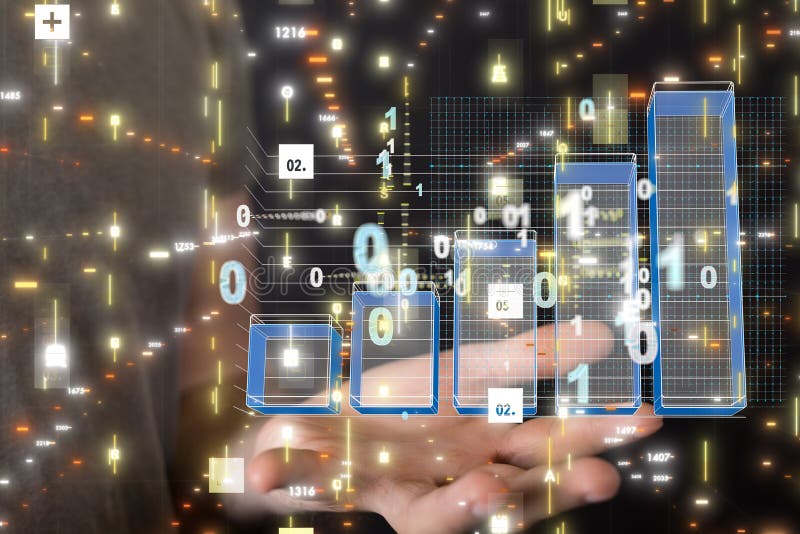 A Graphic Detail Stock Exchange Market Indicators Stock Photo - Image ...