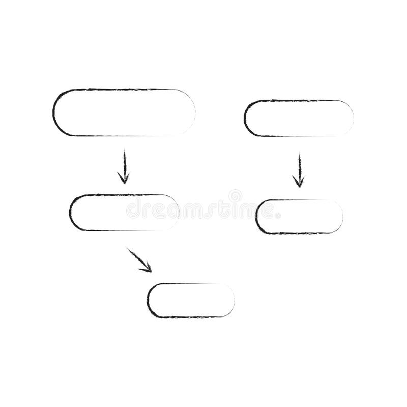 Graphic Diagram, Organizational Chart. Hand Drawn of Mind Map or Flow ...
