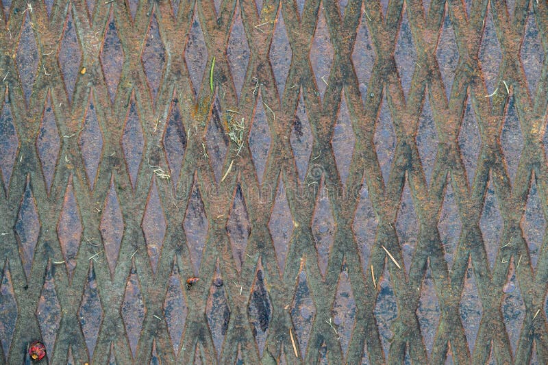 Graphic Diamond Pattern Rustic Metal Background, As an Abstract ...