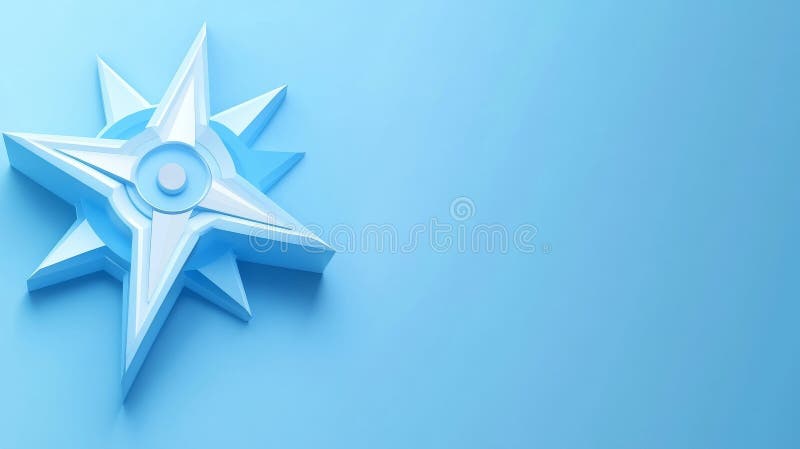 Graphic of a Digital Compass Featuring Directional Arrows, Representing ...