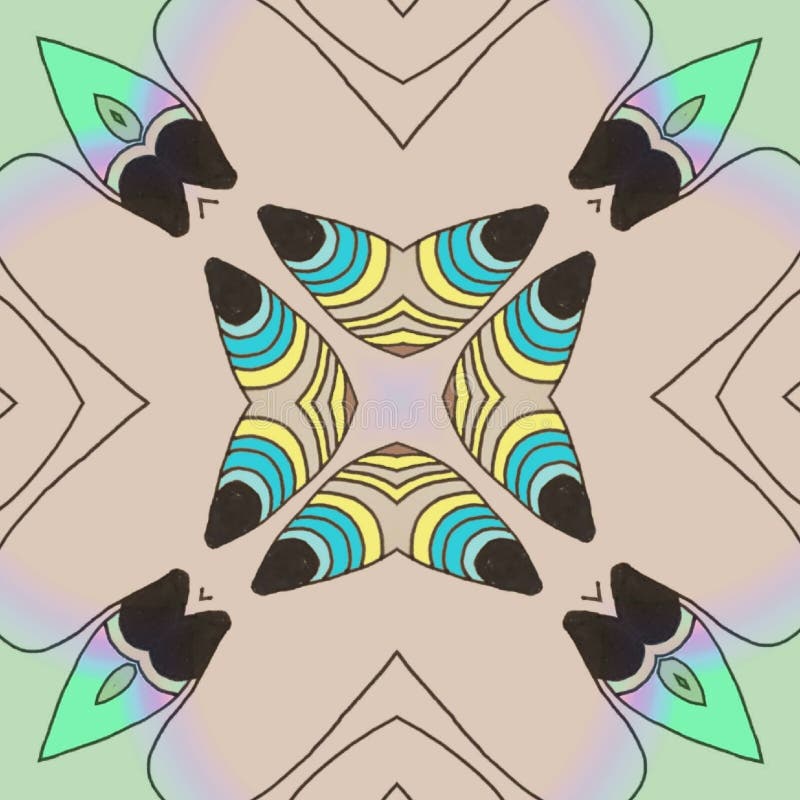 Graphic Digital Design with Abstract Forms Stock Image - Image of ...