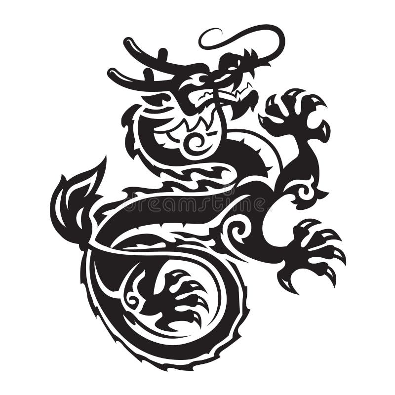 Dark Dragon Vector stock vector. Illustration of fairy - 62563718