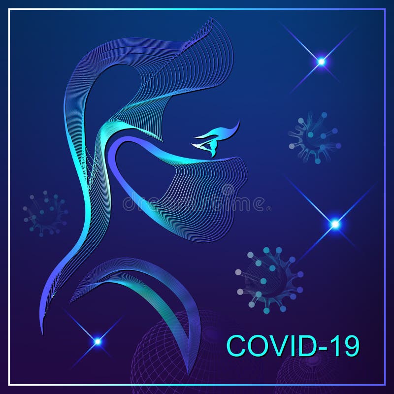 Graphic Drawing with the Theme of Covid 8 Stock Vector - Illustration ...