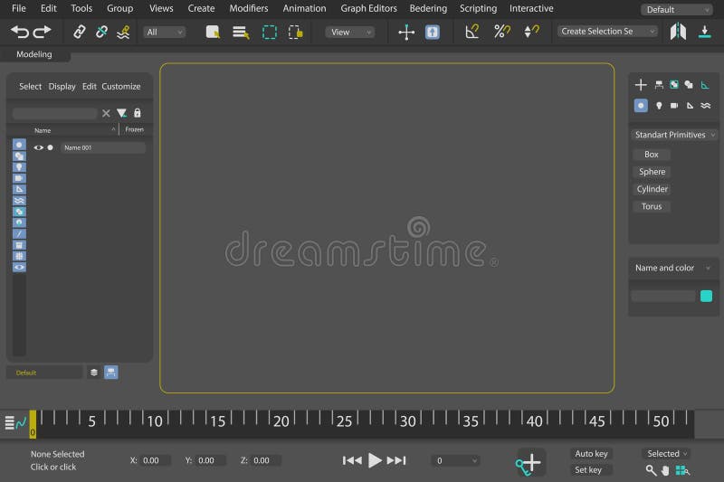 Graphic Editor Interface Background. an Editing and Drawing Toolbar ...