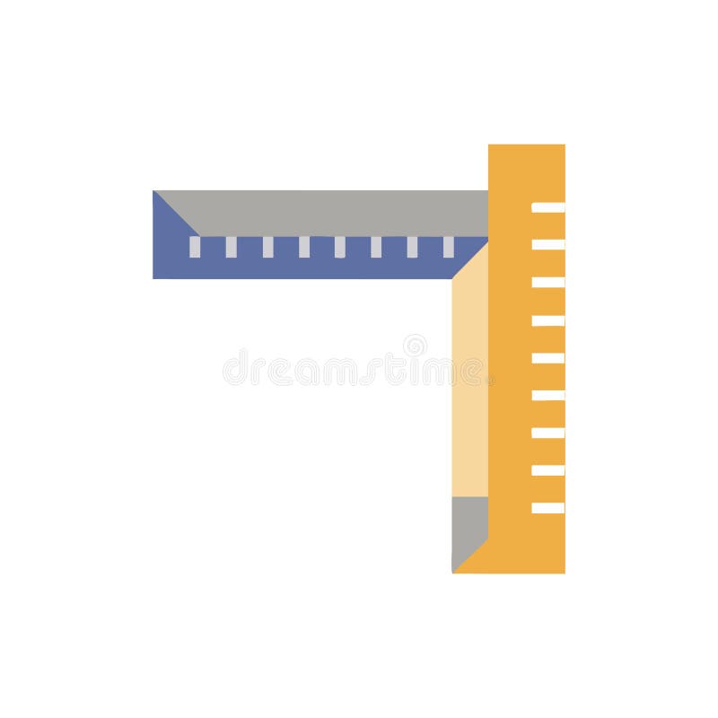 Elegant Corner Ruler Graphic Stock Illustration - Illustration of ...