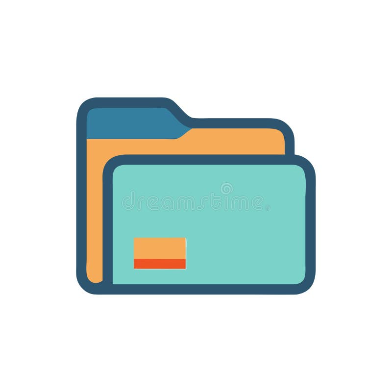 Elegant Data Folder Graphic Stock Vector - Illustration of service ...