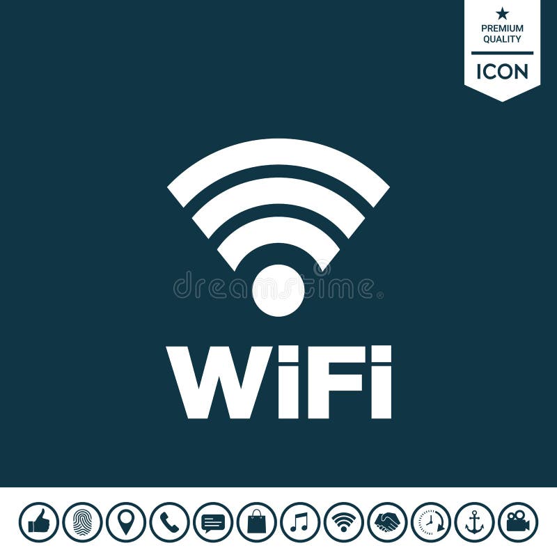 Internet Connection Symbol Icon Stock Vector - Illustration of ...