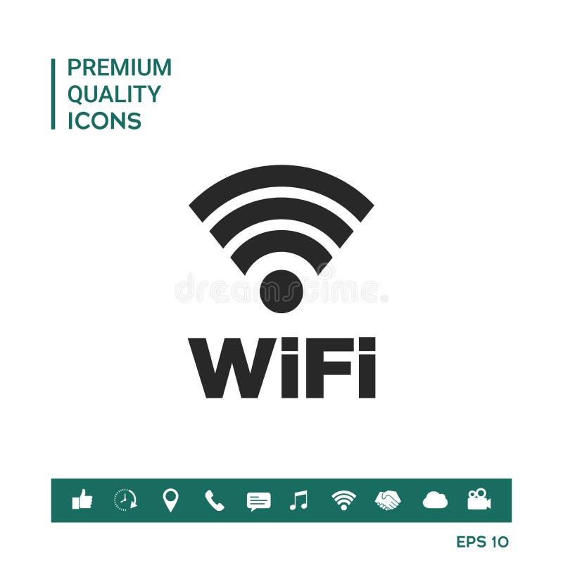 Internet Connection Symbol Icon Stock Vector - Illustration of ...