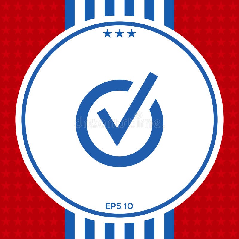 Rounded check mark icon stock vector. Illustration of graphic - 107514164