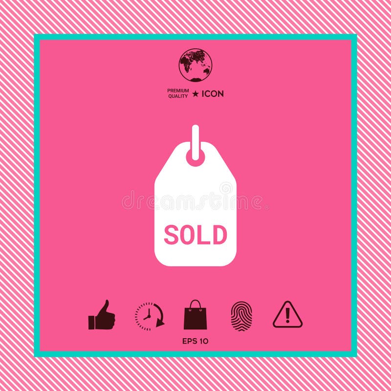 Sold tag symbol stock vector. Illustration of coupon - 106614103