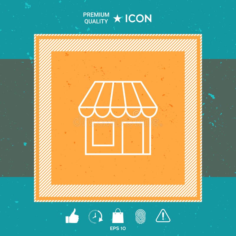 Store symbol icon stock vector. Illustration of retail - 107105965