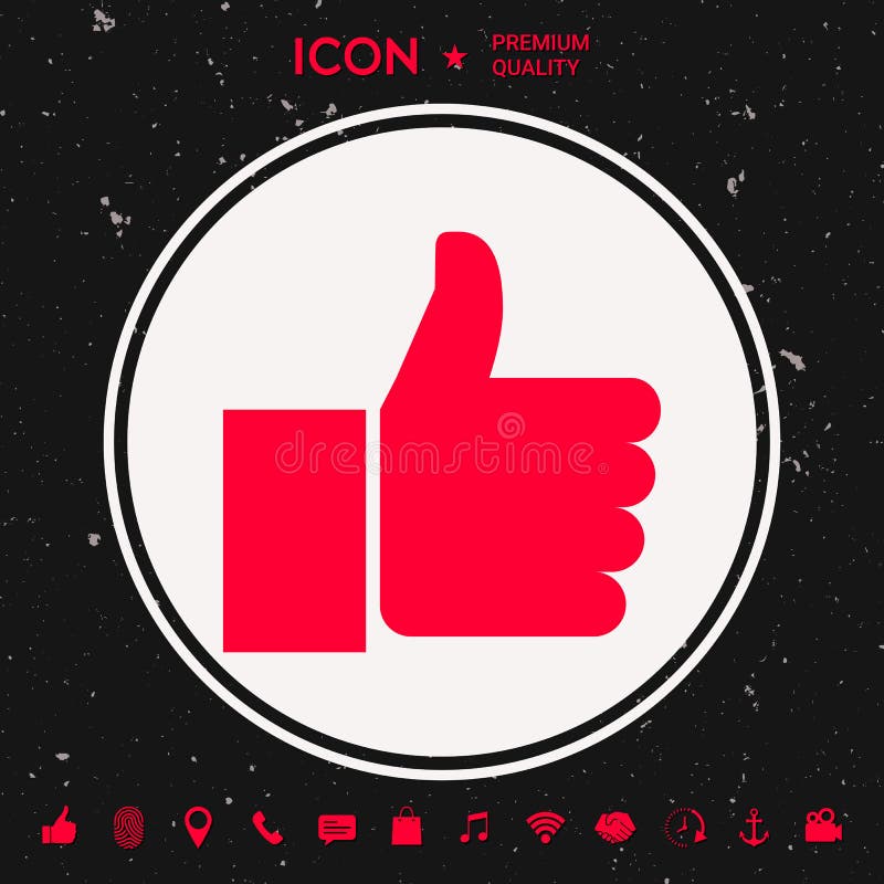 Thumb up gesture stock vector. Illustration of finger - 107628058