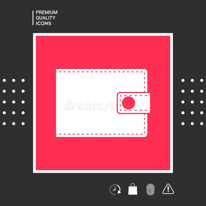 Wallet symbol icon stock vector. Illustration of currency - 108830646