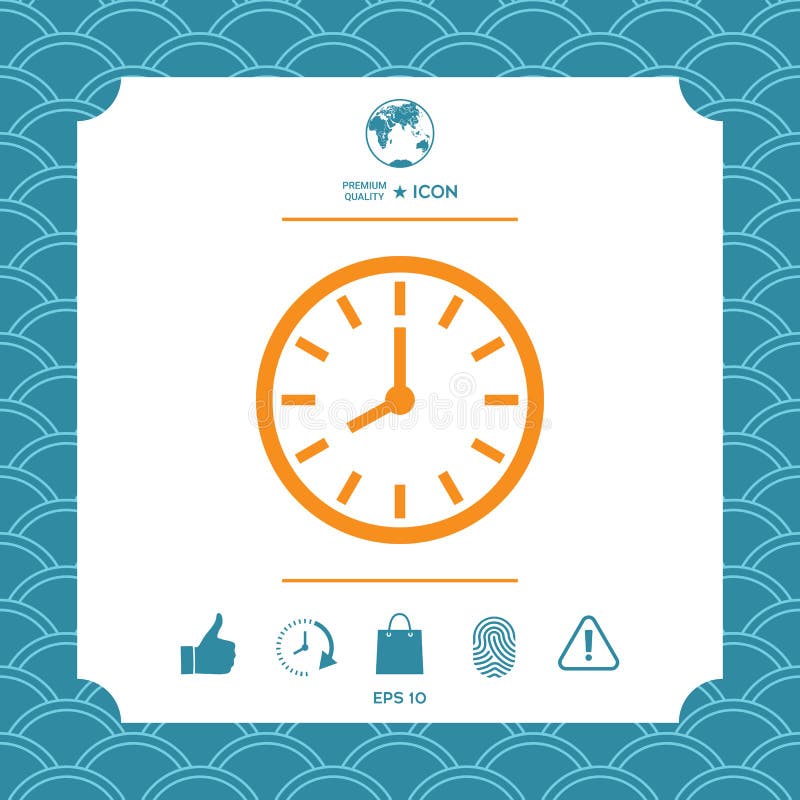 Watch symbol icon stock vector. Illustration of concept - 106056249