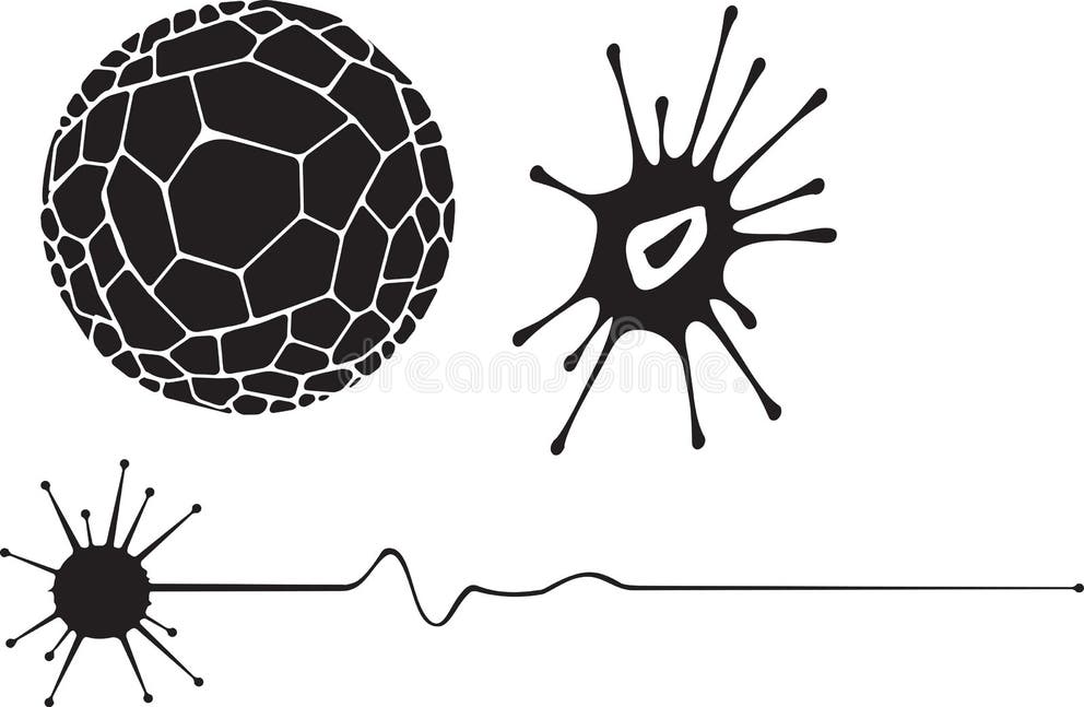 Biological Graphic Elements Stock Vector - Illustration of objects ...