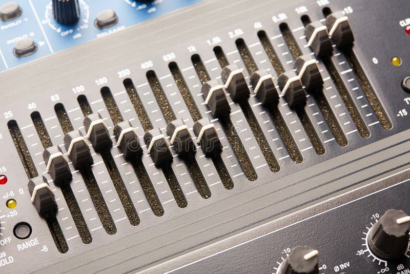 Graphic Equalizer stock photo. Image of buttons, broadcast - 29404220