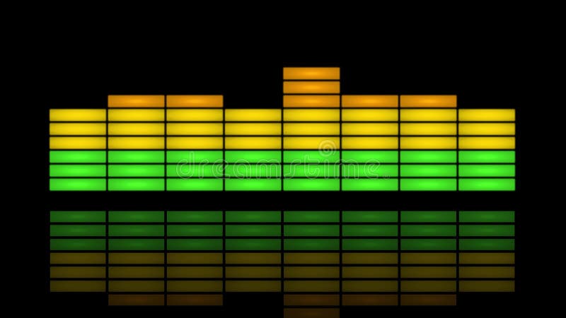 Audio Graphic Equalizer 3D Animation Stock Footage - Video of ...