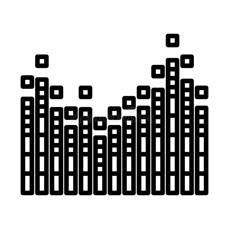 Graphic Equalizer Icon stock vector. Illustration of background - 247029712