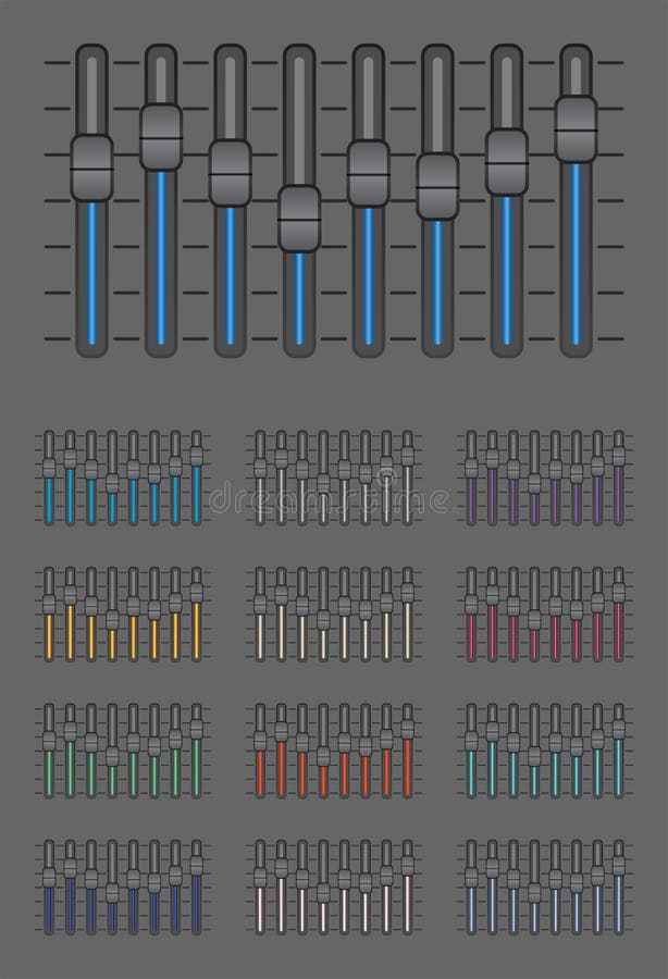 Graphic equalizer stock vector. Illustration of concept - 51049207