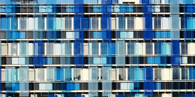 Graphic Facade Building of Skyscraper Stock Photo - Image of ...